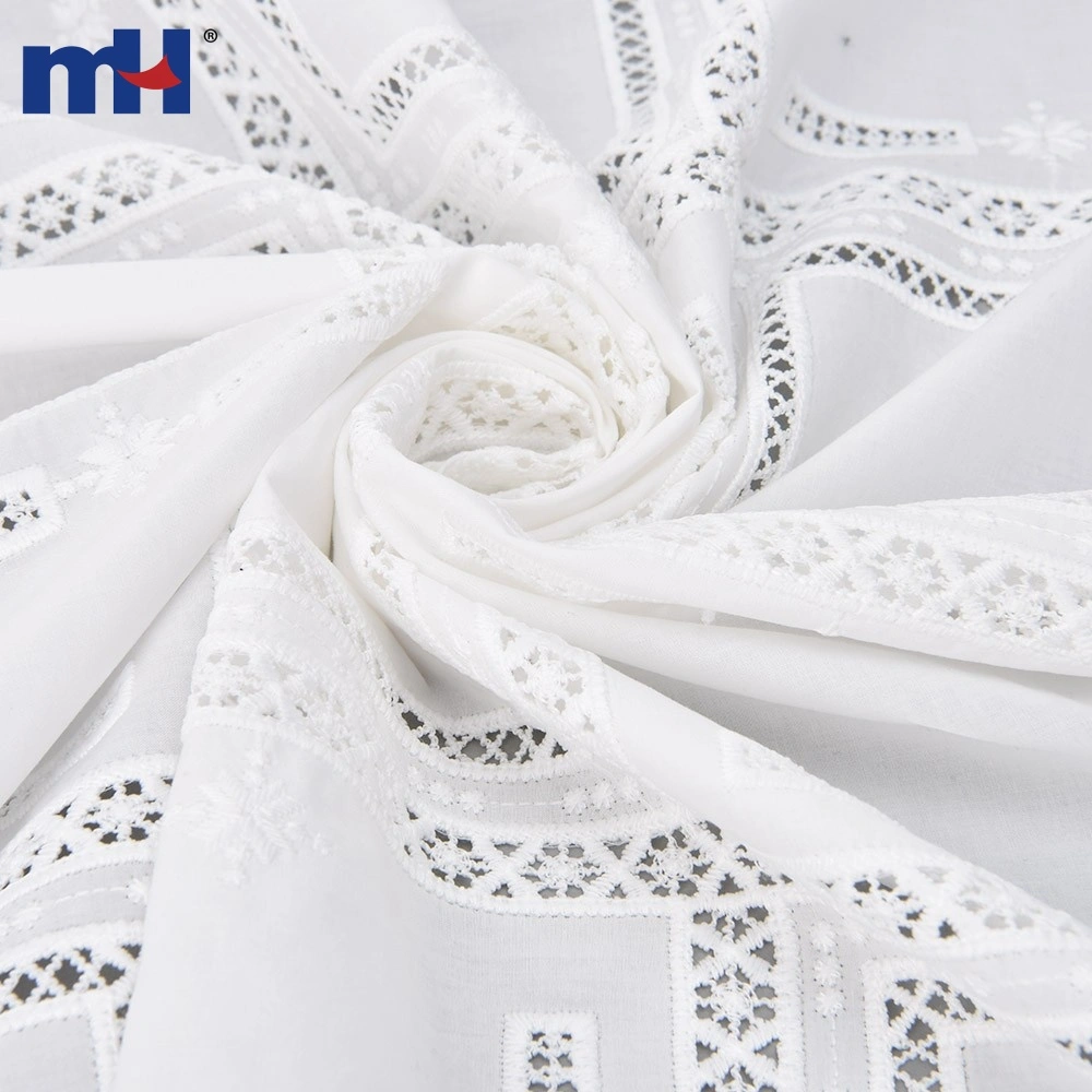 Cotton Laser Cut Lace Fabric Wholesale | MH Lace Factory