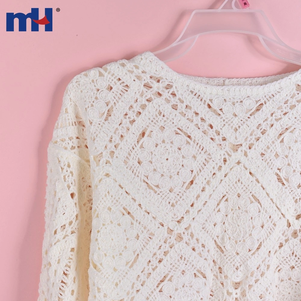 Customizable Ivory Crochet Fabric | MH Wholesale Supply