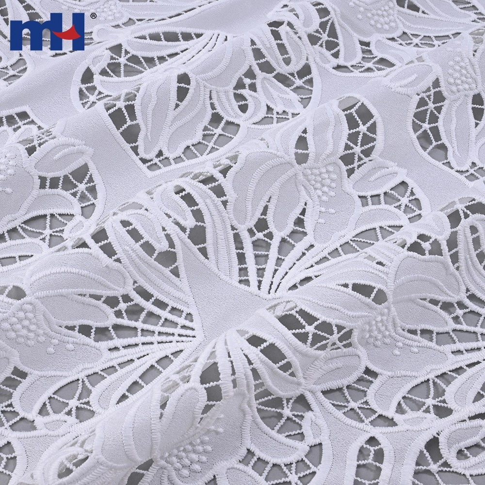 Floral Laser Cut Embroidery Lace Fabric | MH Lace